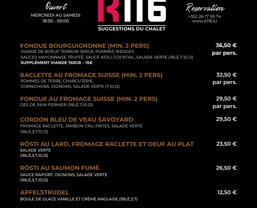 Brasserie K116 – Brasserie K116 Esch